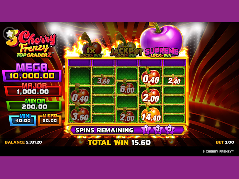 Play 3 Cherry Frenzy Slot at Paddy Power™ Games
